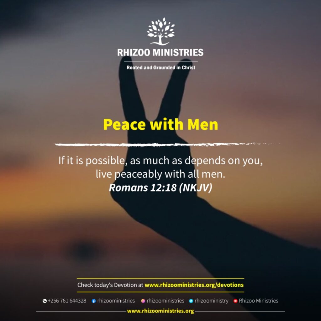 Peace with Men – Rhizoo Ministries