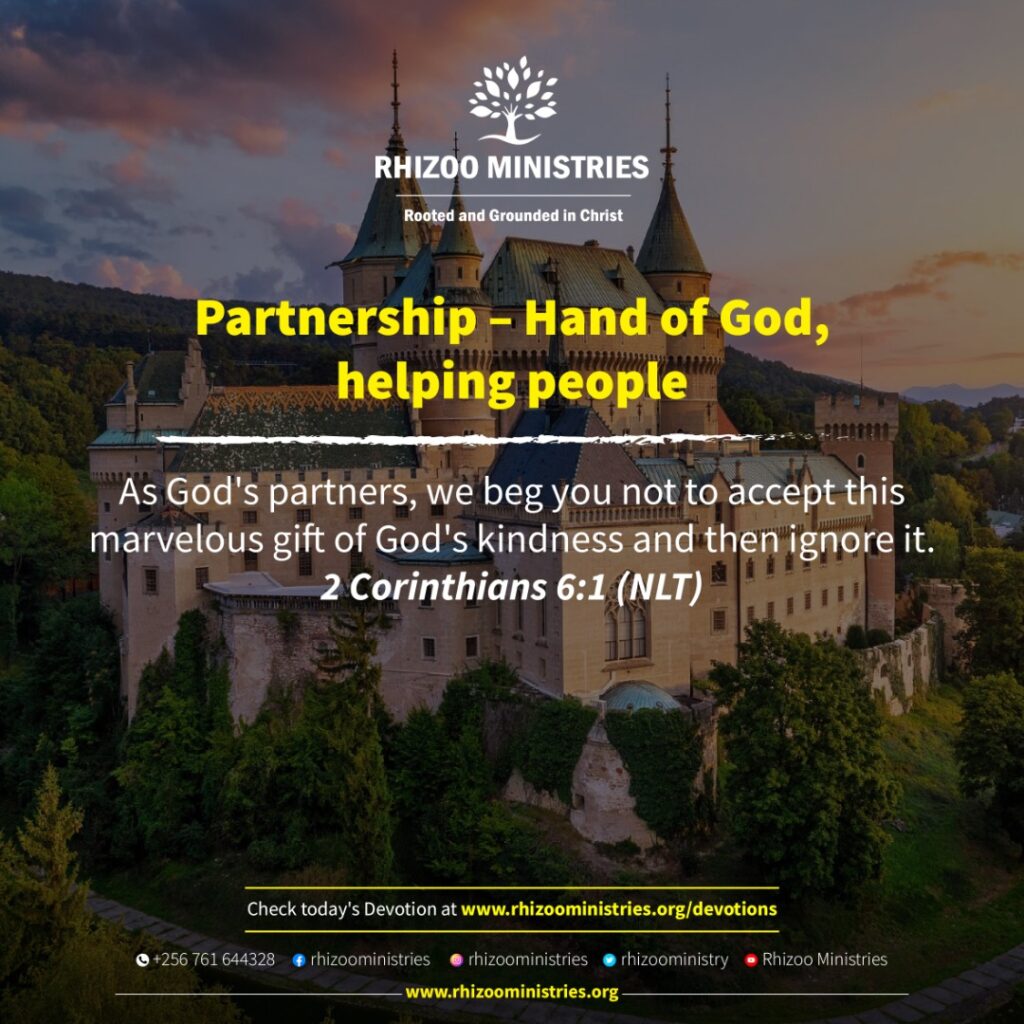 Partnership – Hand of God, helping people. – Rhizoo Ministries