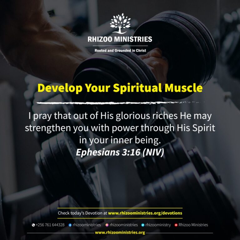 Develop Your Spiritual Muscle – Rhizoo Ministries
