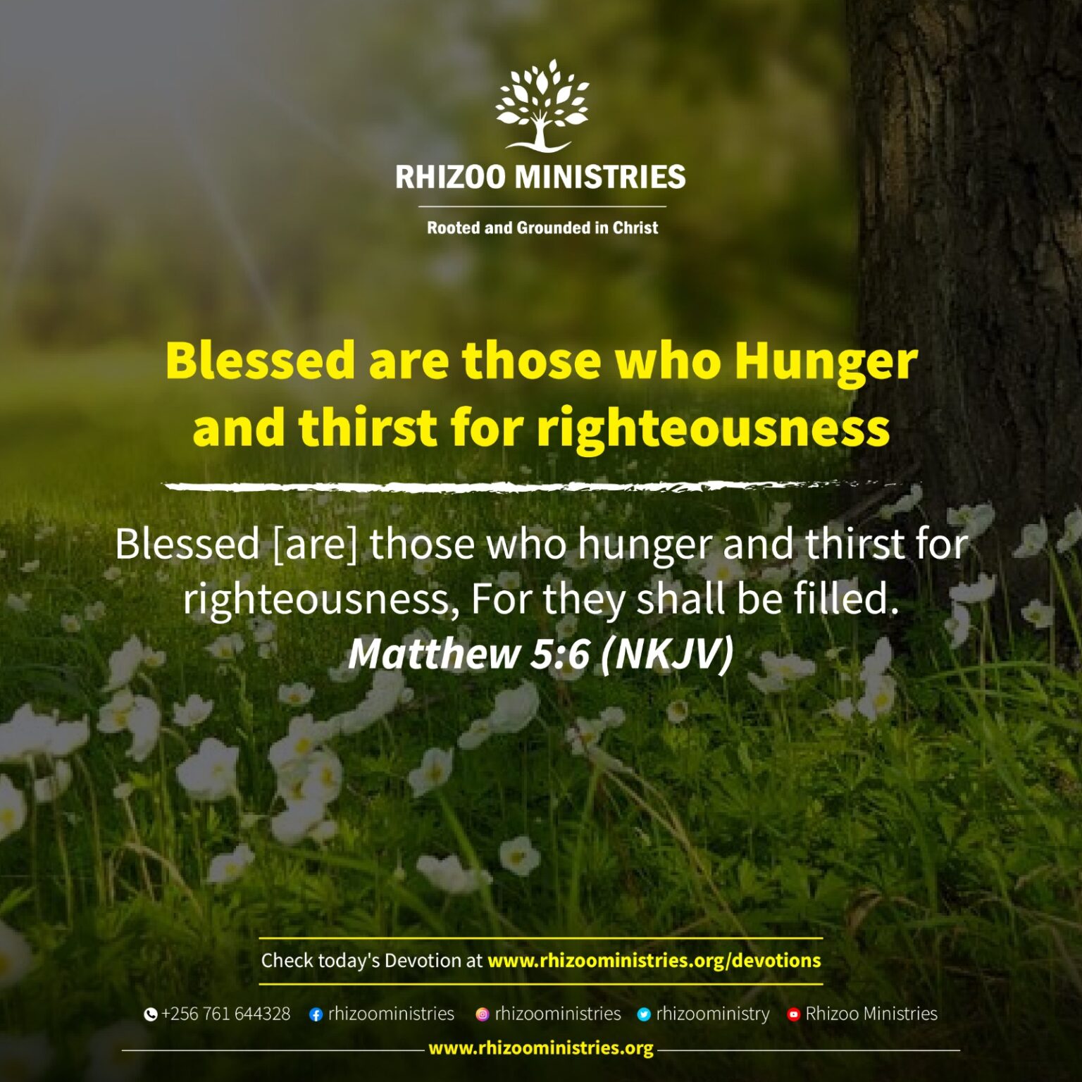 Blessed are those who Hunger and thirst for righteousness. – Rhizoo ...
