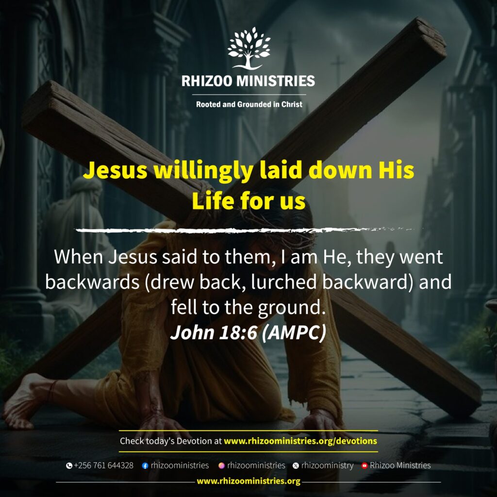 Jesus willingly laid down His Life for us – Rhizoo Ministries